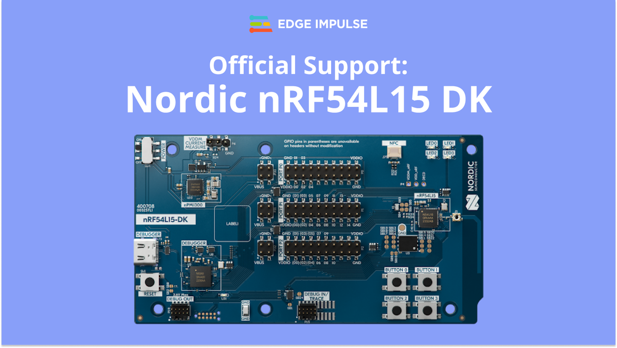 Empowering Embedded AI with Edge Impulse and the Nordic nRF54L15 DK