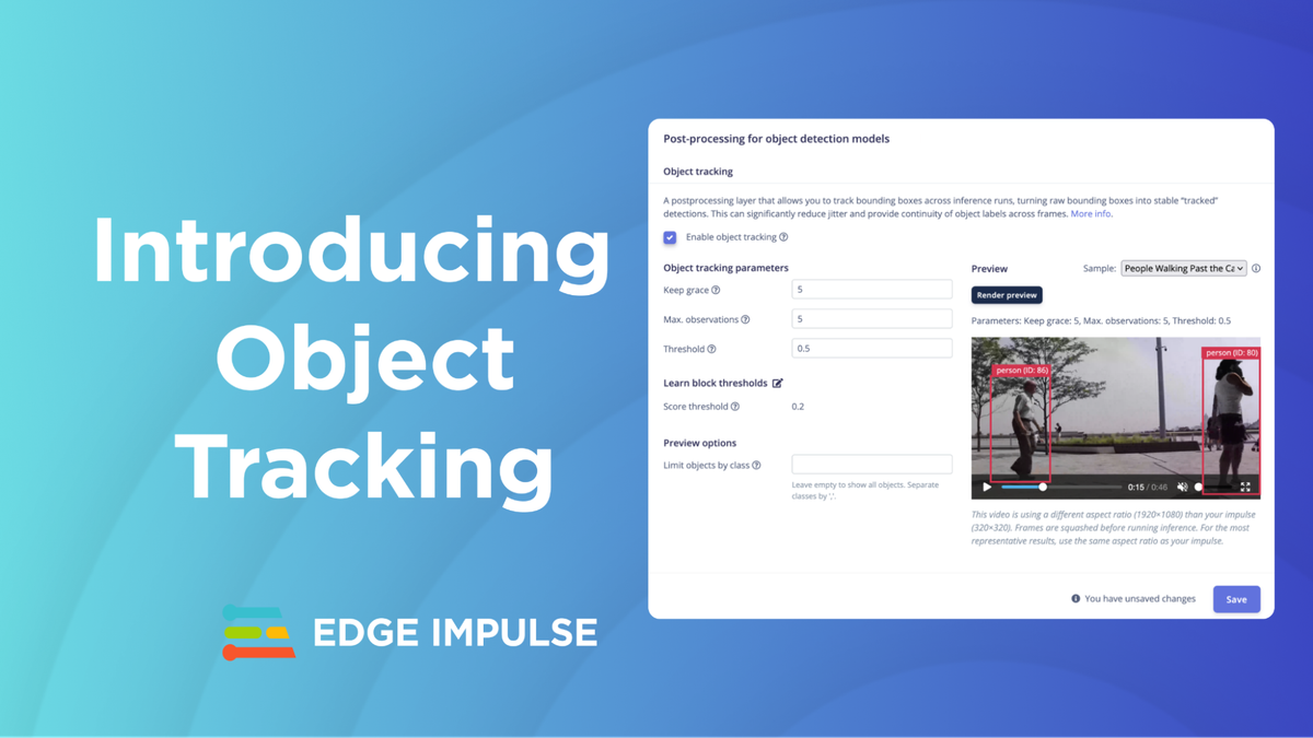 Launching Object Tracking in Edge Impulse