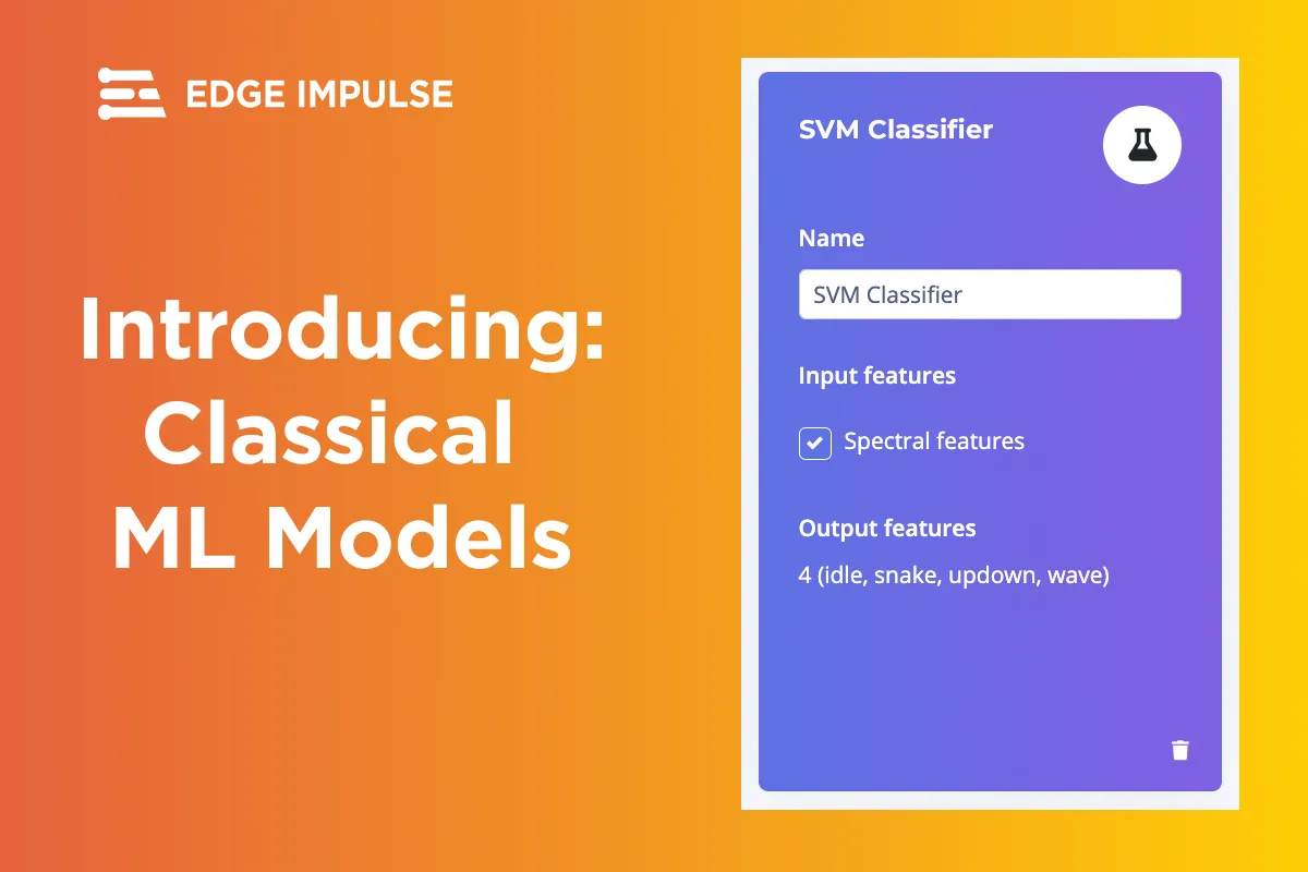 Edge Impulse Now Supports Classical ML Models from Scikit-Learn