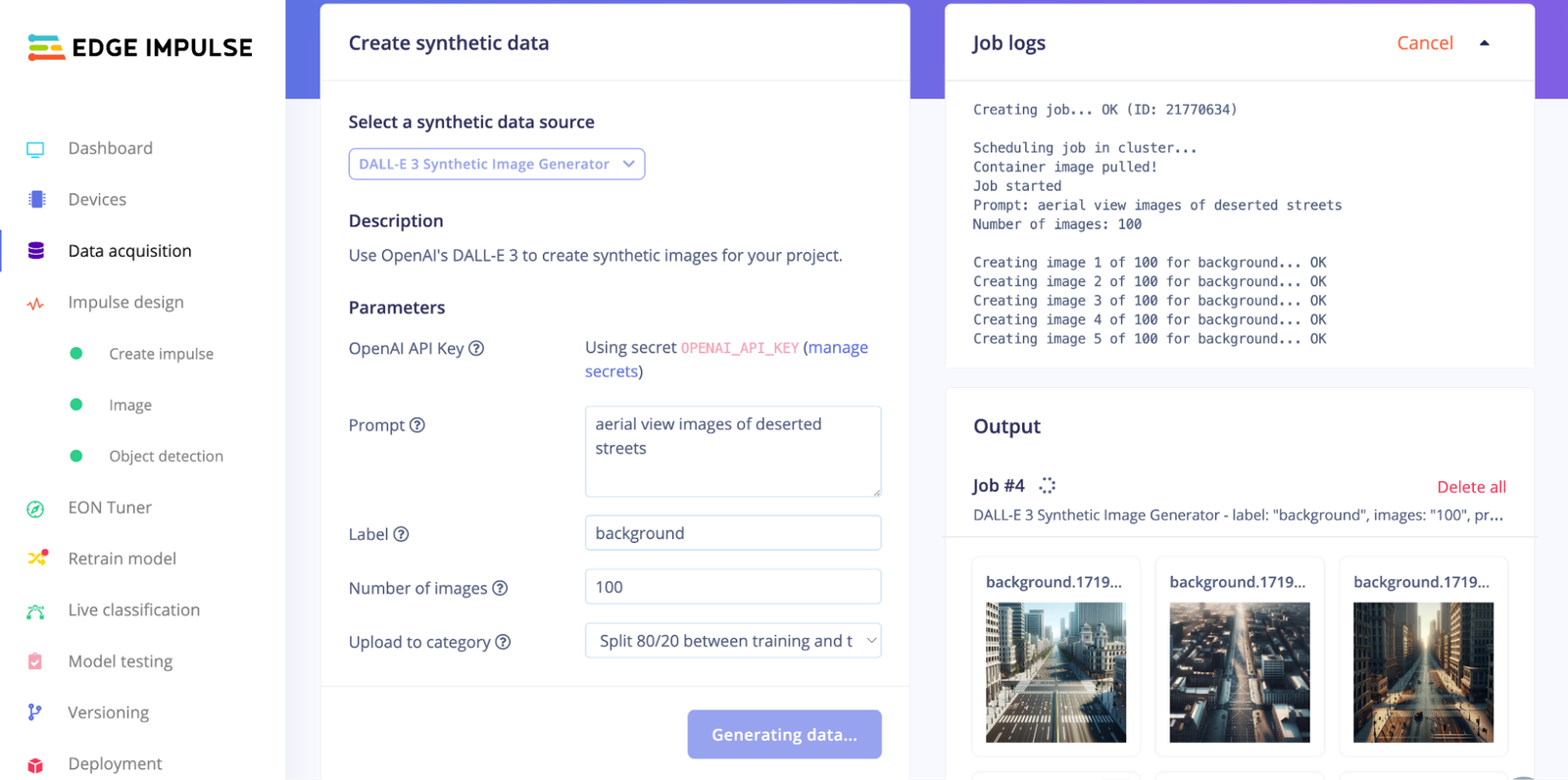 Introducing Synthetic Data Generation in Edge Impulse